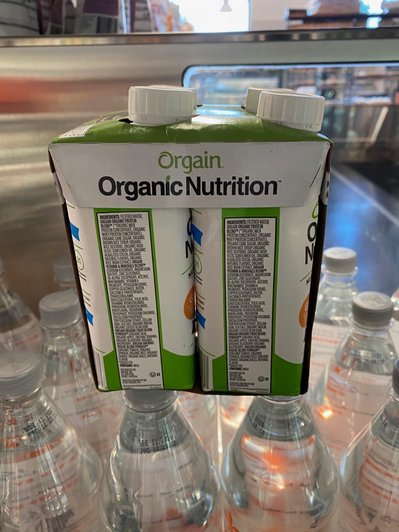 Orgain organic nutrition ingredient label dairy shake – BevTrendy
